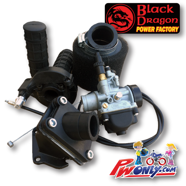 PW80 High Performance Reed Block & Carburetor Kit Black Dragon