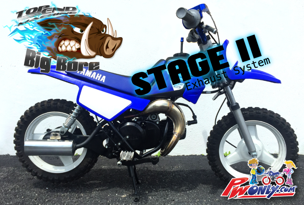PW50 TOP END MACHINE STAGE II EXHAUST SYSTEM Yamaha PW50
