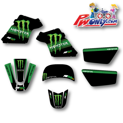 Pink PW50 Graphics Premium - PWOnly.com - Yamaha PW50 & PW80 Parts